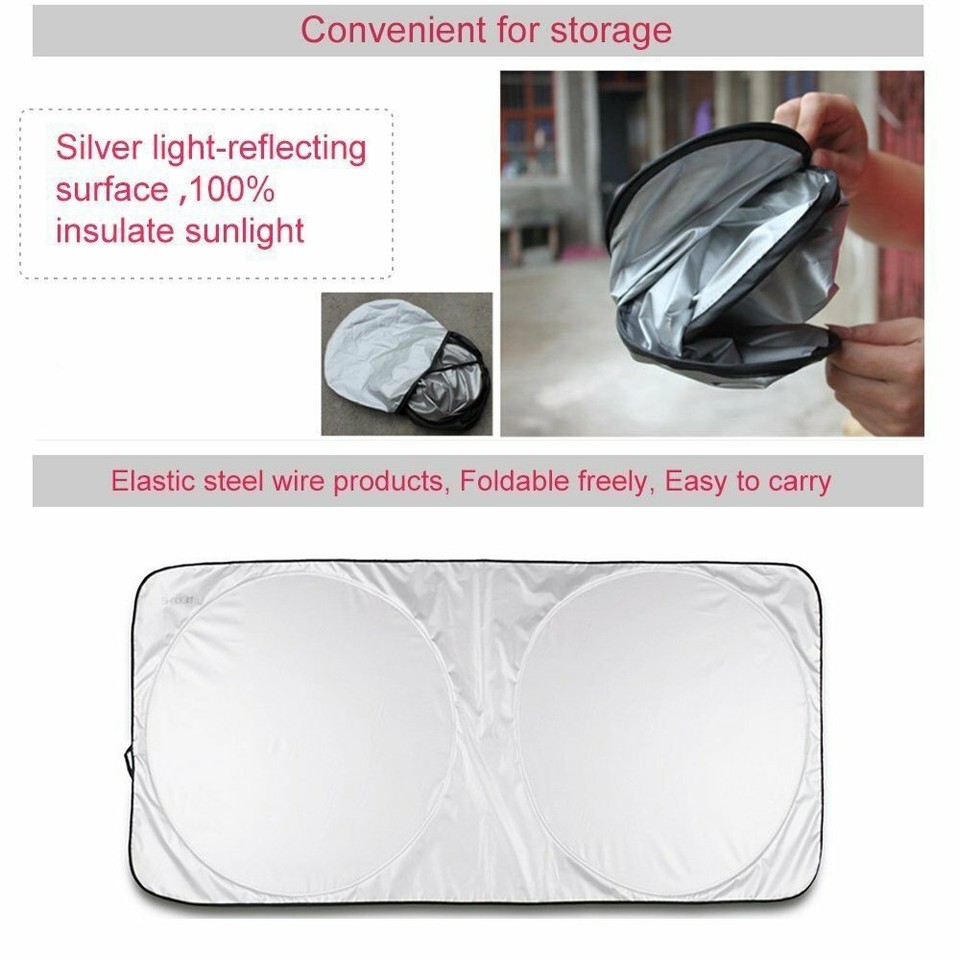 Car Sun Shade Window Screen Cover 6pcs Side Sunshade Protector For ...