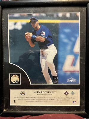 Alex Rodriguez 2002 BASEBALL Leather Framed Photo | eBay