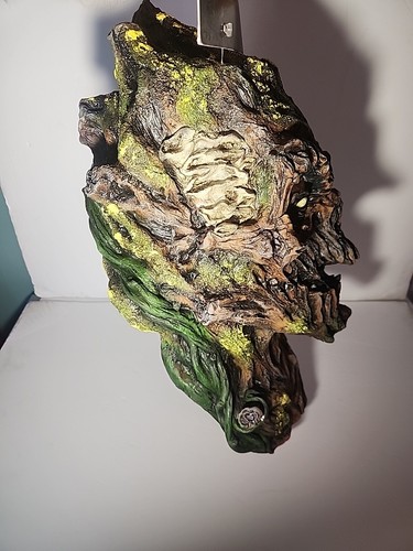 WOOD MONSTER LATEX MASK TALKING TREE FACE TREANT ENT DRYAD HALLOWEEN ...