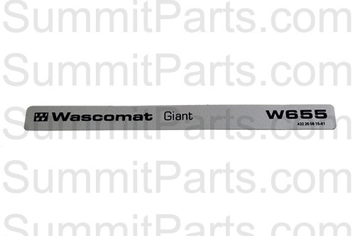 NAMESTRIP FOR WASCOMAT GIANT W655 - 260815 | eBay