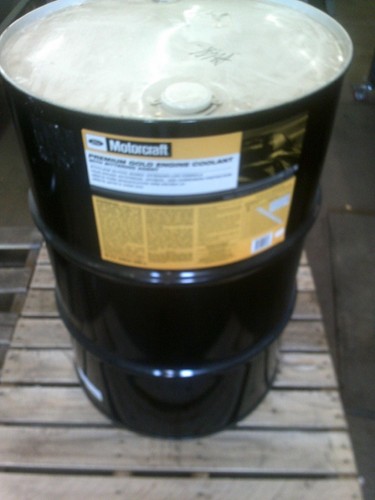 55 Gallon Drum FORD MOTORCRAFT PREMIUM GOLD ENGINE COOLANT ANTIFREEZE ...