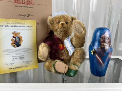 Steiff Animal 994609 Teddy Ernst fuchs Schatzi 10 5/8in Top Condition ...