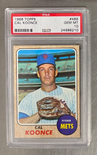 1968 Topps #486 Cal Koonce PSA 10 Low Population Free S/H | eBay