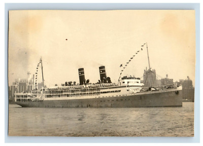1930 Ward Line Ocean Liner SS Orizaba Vintage Orginal Real Photo 2 SP1 ...