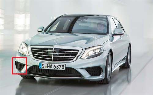 New Genuine Mercedes Benz S W222 Front Bumper Lower Right Grill ...