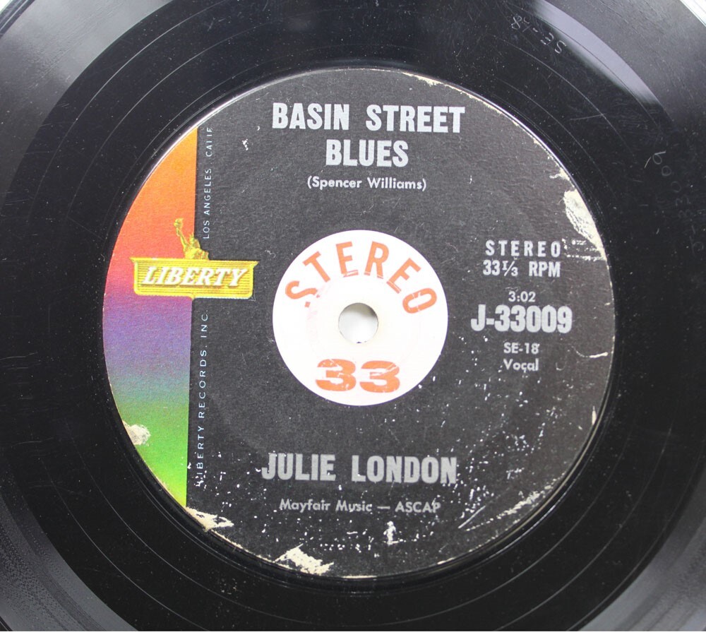 50'S & 60'S 45 Julie London - Bye Bye Blues / Basin Street Blues On ...