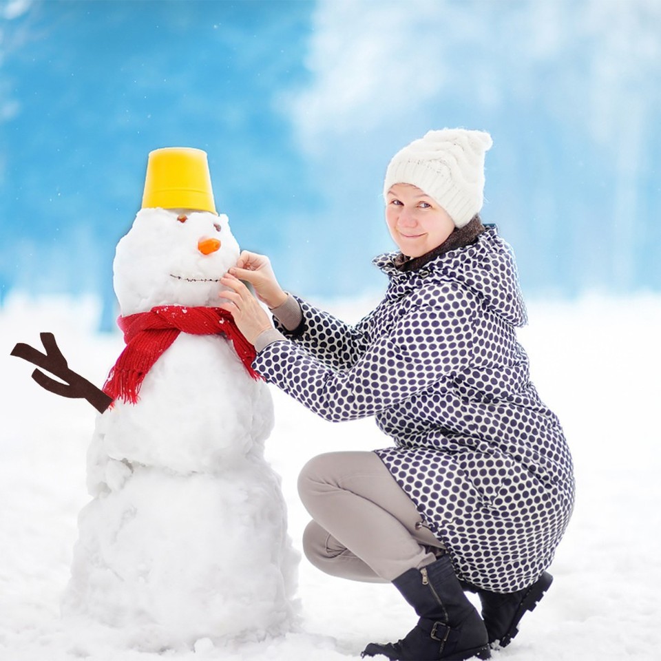 1 Set /16pcs Snowman Decorating Kit Snowman Scarf Hat DIY Snowman ...