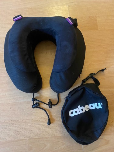 Cabeau Evolution S3 Travel Neck Pillow Memory Foam Black Antimicrobial ...