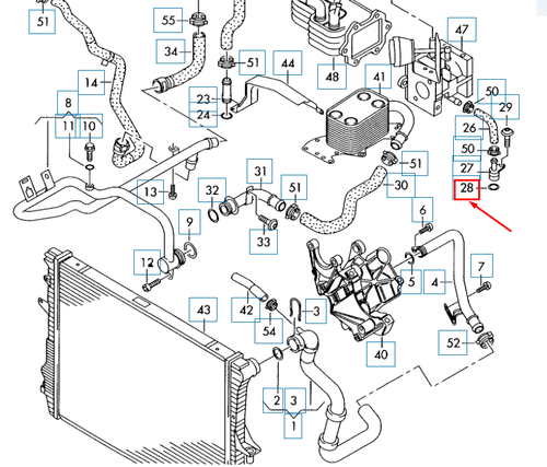New AUDI Q7 4L Cooling System O-Ring N90452002 | eBay