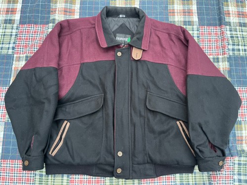 Vintage Wool Letterman Style Fieldmaster Quilt Lined Jacket Coat Men’s ...