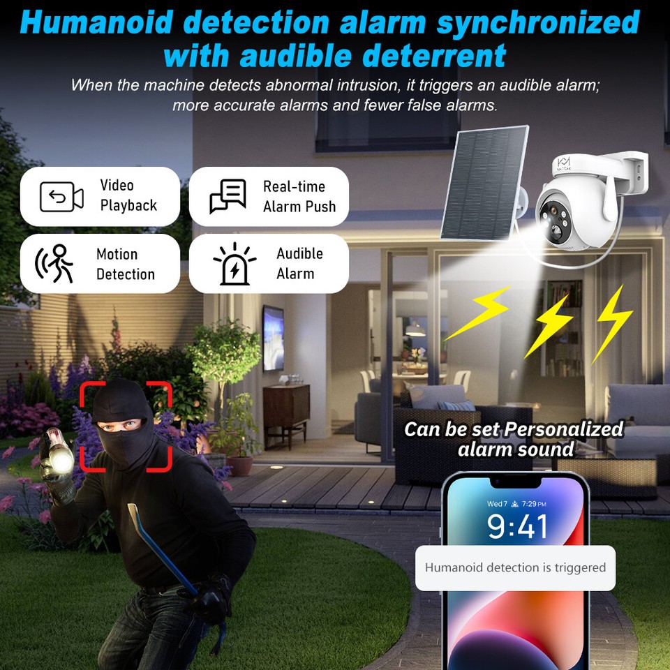 Security Cameras Wireless Outdoor WiFi Camera for Home Security System ...