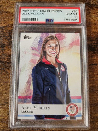 2012 Topps USA Olympics Alex Morgan Rookie RC PSA 10 Gem Mint #90 USWNT ...