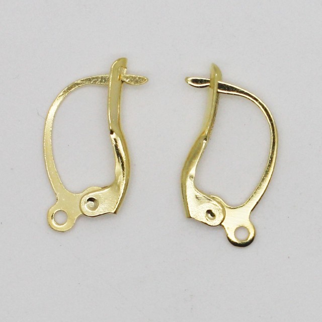 Earring Euro Ear Clip with Loop Goldtone Pack of 20 | eBay