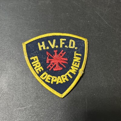Vintage Obsolete Fire Department Patch H.V.F.D. | eBay
