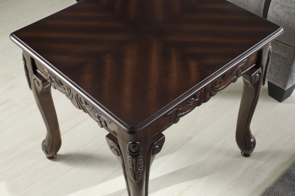 3Pc Dark Cherry Finish Coffee & End table'set | eBay