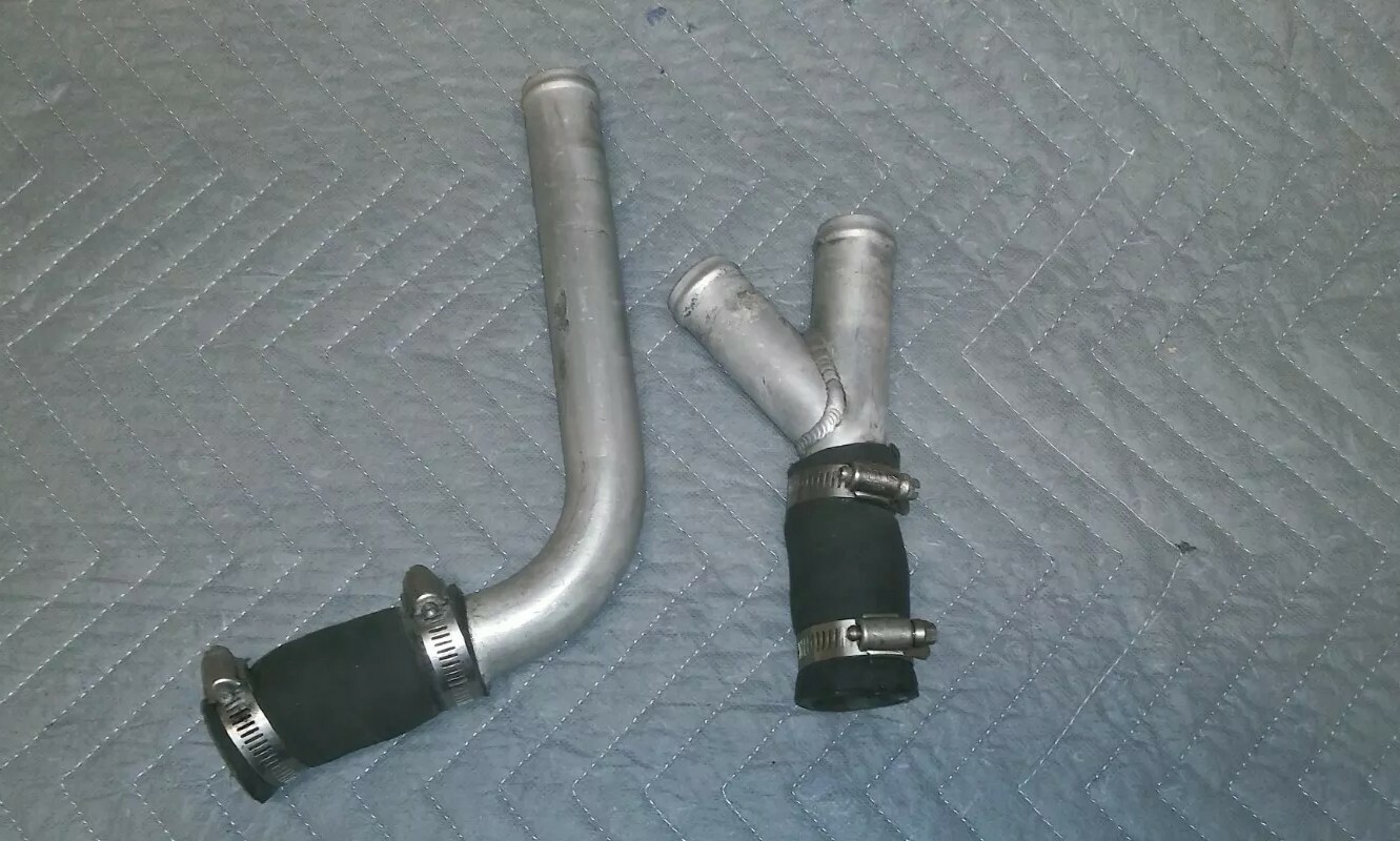 Mustang Cobra 4.6 Paxton NOVI Supercharger Coolant Crossover Pipes ...
