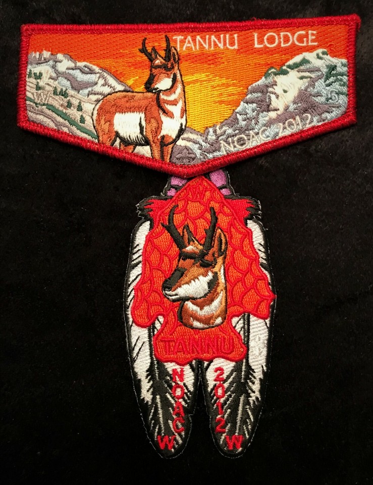 OA TANNU LODGE 346 BSA NEVADA AREA NV 2012 NOAC ANTELOPE FLAP 2-PATCH ...