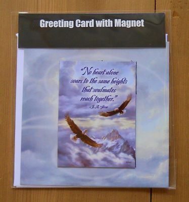 Leanin Tree Greeting Wedding Card w/ Magnet in One Eagles- No Heart ...