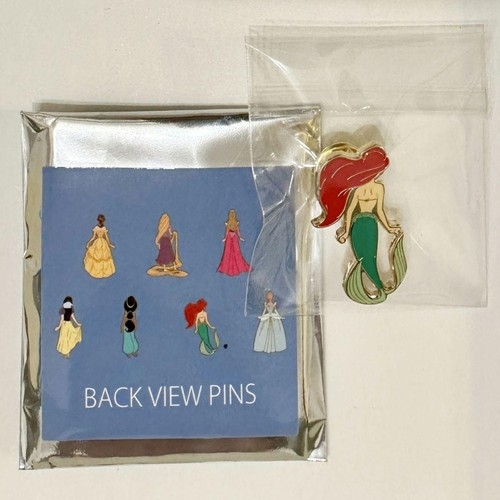 Disney Princess Ariel Back View Pin Badge Collectible Gift Silver Pack ...