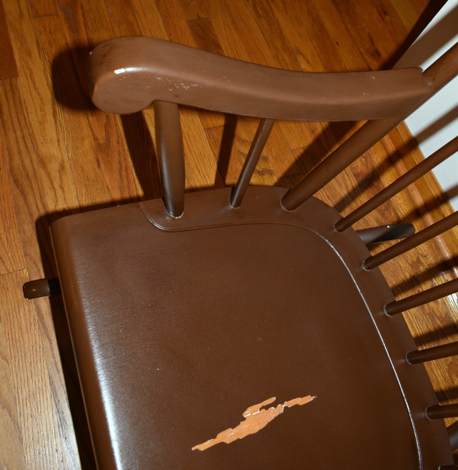 Antique Bent Wood Windsor Colonial Rocking Chair Rocker 40.5 " Tall | eBay