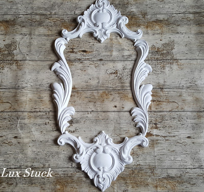 Gips Ornament 4-er Set,Verzierung,Relief Stuckgips Dekoration ...