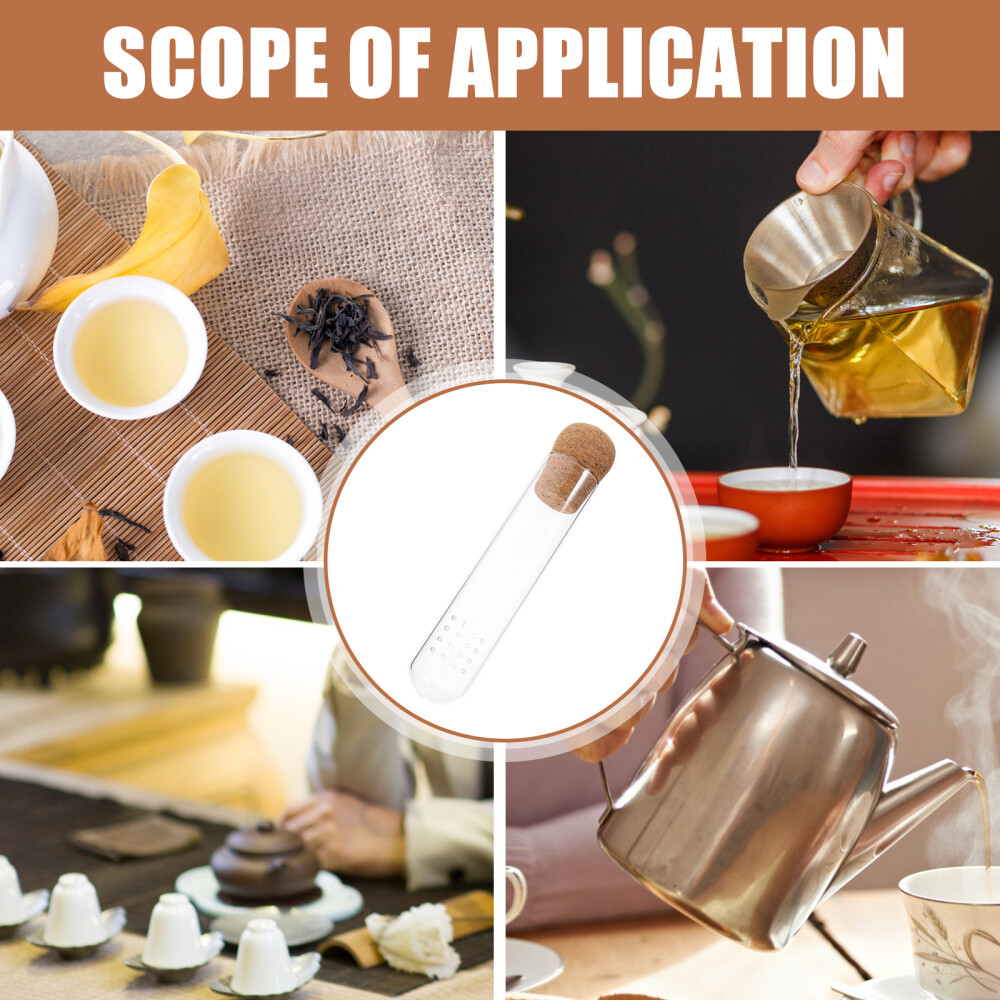 Tea Strainer Transparent Glass Filter Accessories Brewing Utensil ...