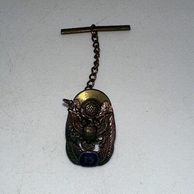 Bronze & Blue Enamel US ARMY Civilian 15 Year Service Lapel Pin 1/2 ...