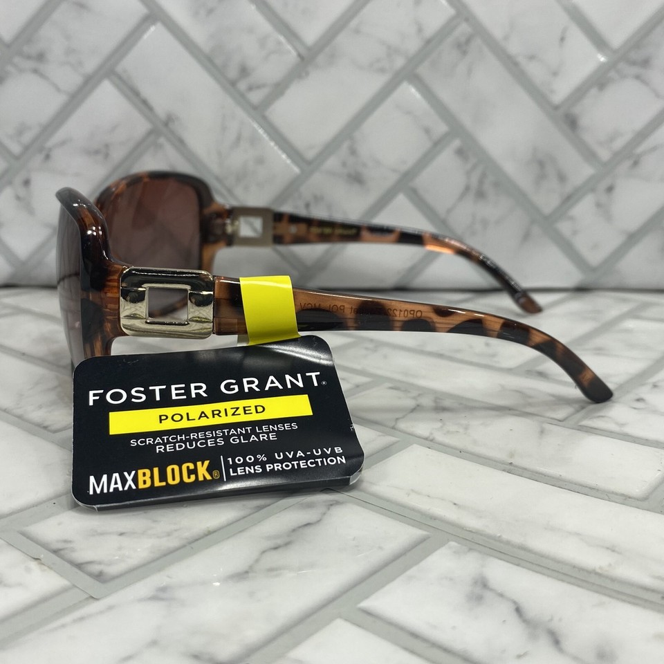 NWT Foster Grant TruPolar Sunglasses Poppet POL TP Translucent Tortoise ...