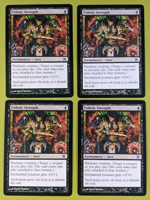 Unholy Strength x4 10th Tenth Edition 4x Magic the Gathering MTG | eBay
