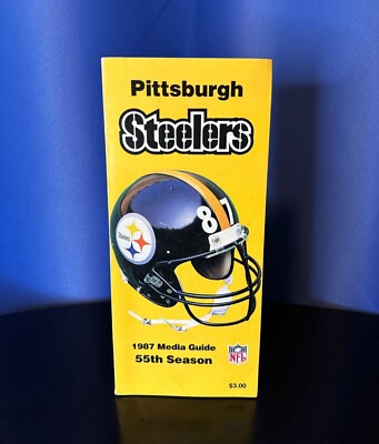 1987 Pittsburgh Steelers Media Guide (55th Season) - 136 Pages | eBay