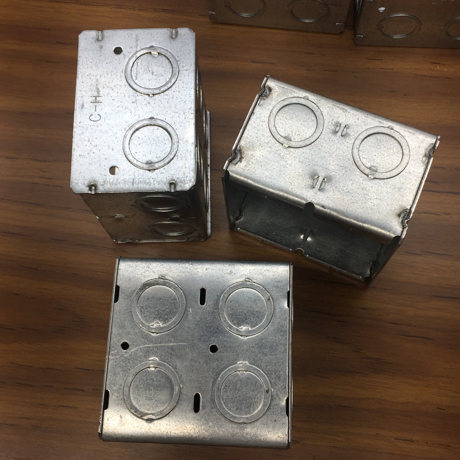 LOT OF 10 SQUARE BOX 3-3/4" x 2½ DEEP STEEL, C-H 15.5 CU.IN PER GANG | eBay