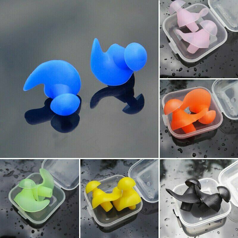 Waterproof Swimming Diving Ear Plugs Kids Adults Silicone Sports ...