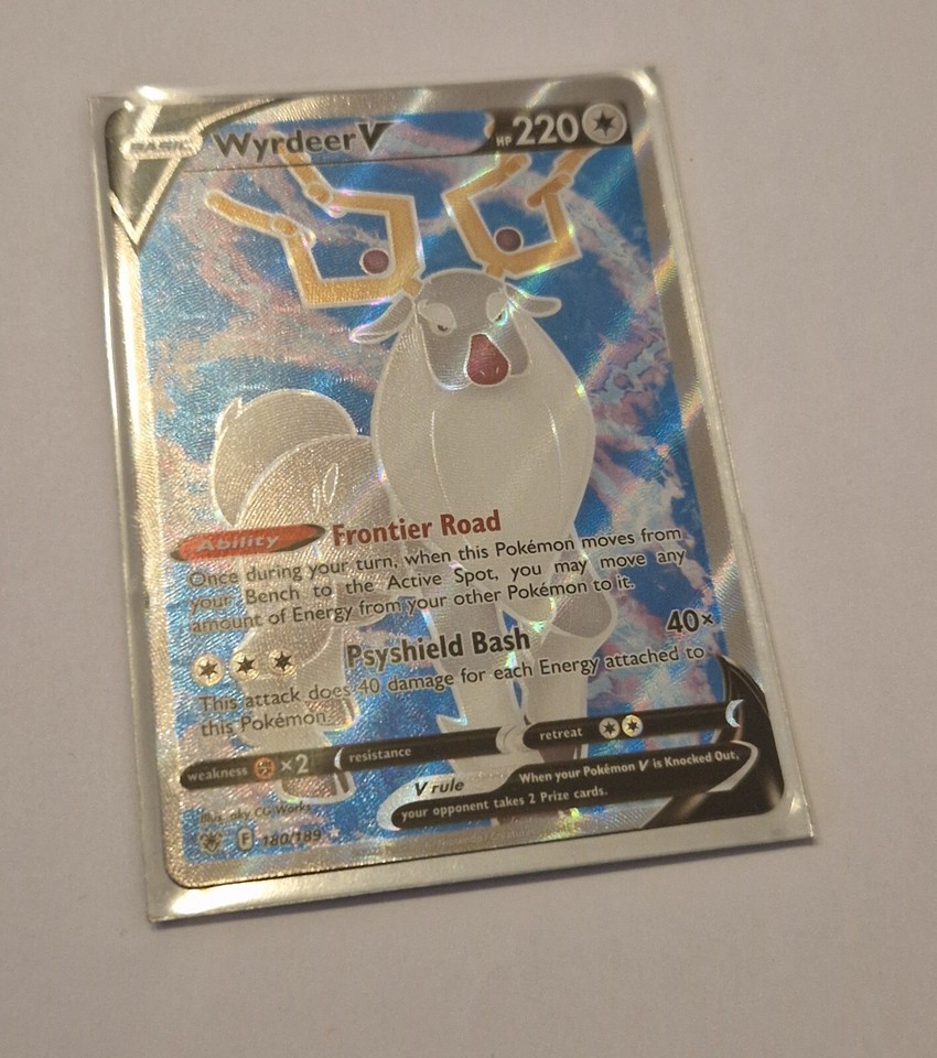 Wyrdeer V 180/189 Full Art Ultra Rare SWSH Astral Radiance Pokemon Card ...