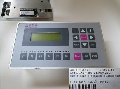 ASYS Elrest Panel CAN P100 105131 / 5035764 Bedienterminal Panel 3-2 ...