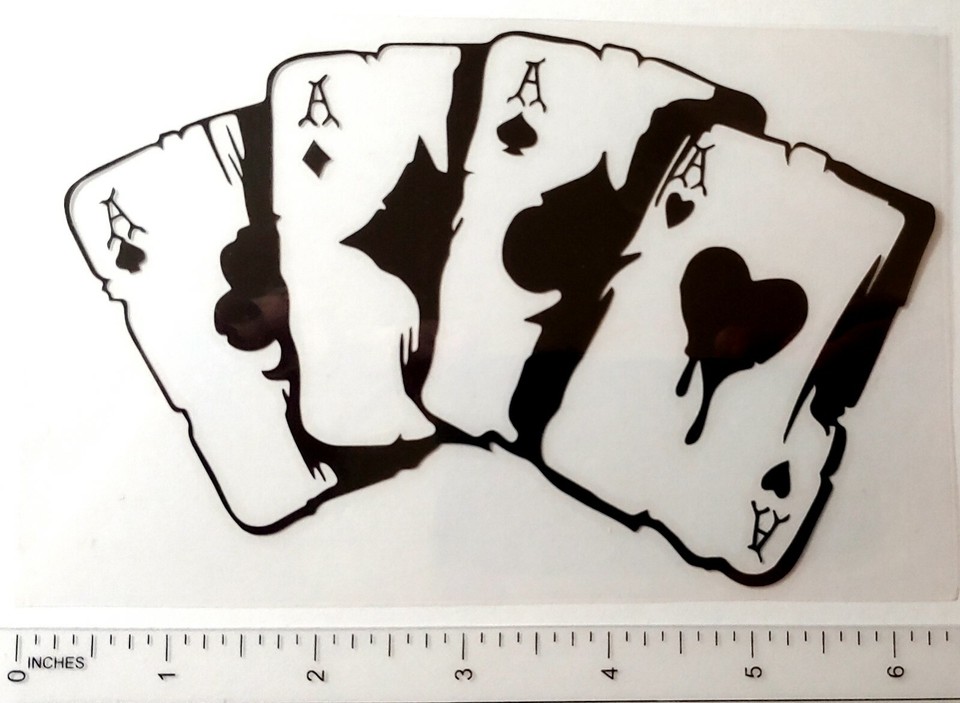 Poker sticker for car laptop door man cave | eBay