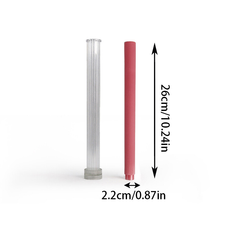 Candle Mold Thin Long Rod Shape Acrylic Candle Making DIY Mould ...