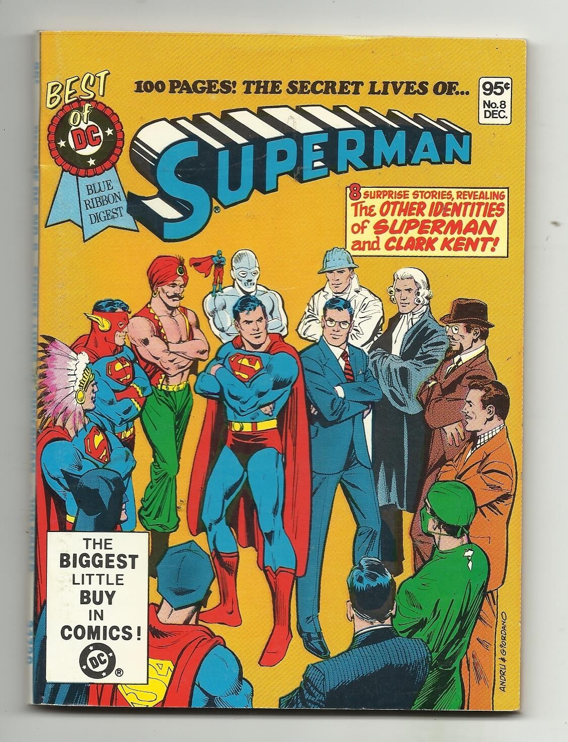 Best of DC Blue Ribbon Digest #8 - Superman - Batman - Flash - FN/VF 7. ...