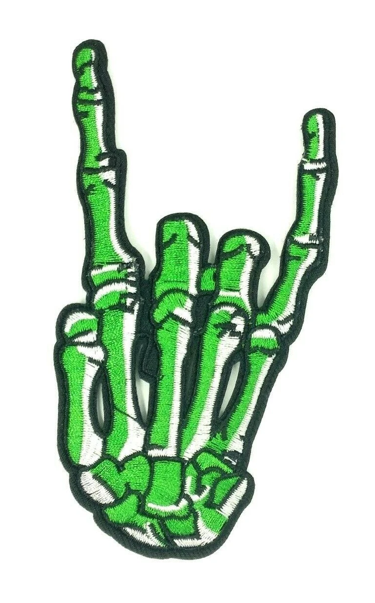 Devil Horns Hand Skeleton