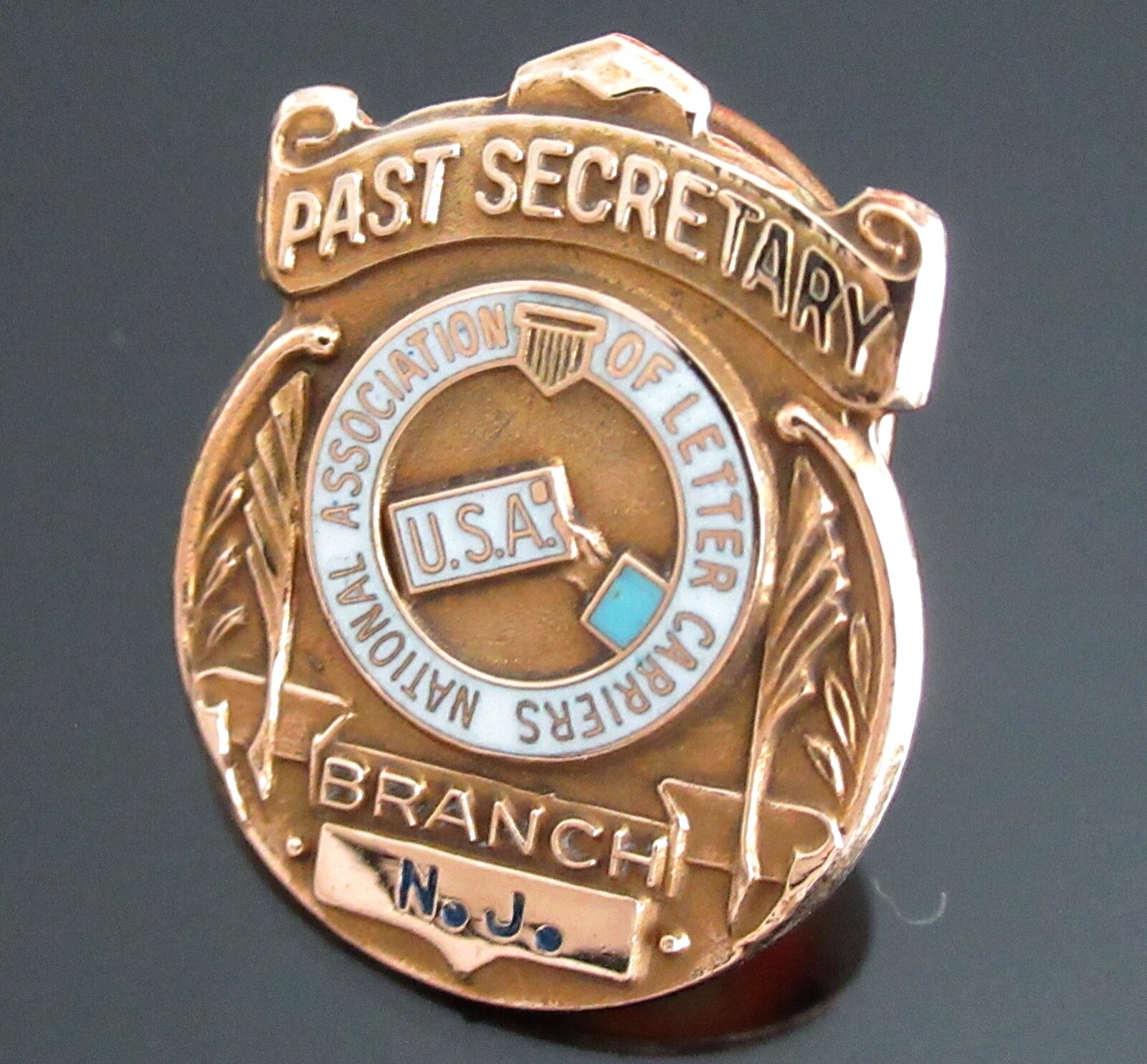 Vintage 10k Gold USPS National Association Letter Carriers Service ...