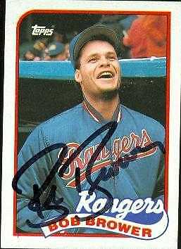 Bob Brower autographed Baseball Card (Texas Rangers) 1989 Topps #754 | eBay