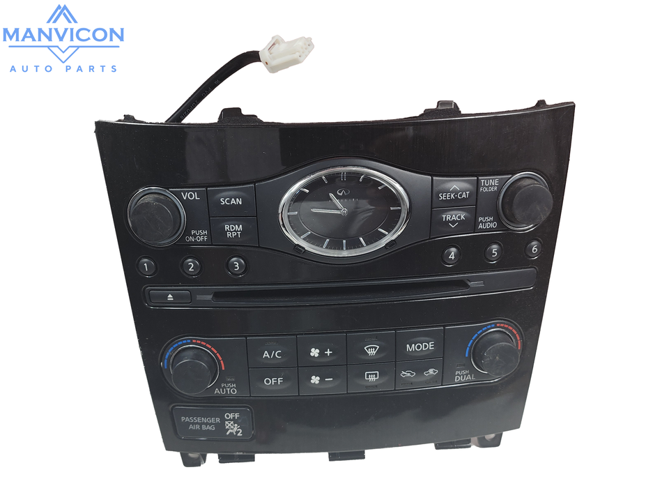 2014-2017 Infiniti QX50 Dash Radio Clock & Climate Control Faceplate ...