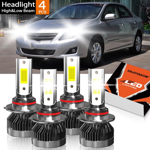 For Toyota Corolla 2017-2018 LED Headlight High Low Beam Bulbs Kit 9005 ...
