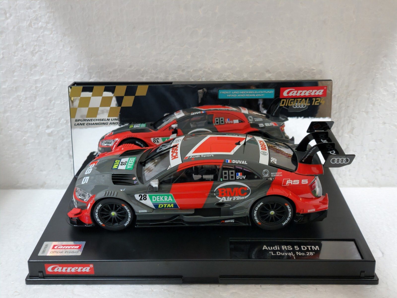 Carrera Digital 124 23933 Audi RS 5 DTM L. Duval, #28 1:24 Slot Car w ...
