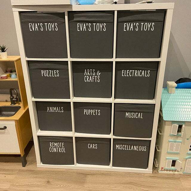 IKEA KALLAX DRONA BOX STICKER Personalised Vinyl Labels Stickers Decals ...