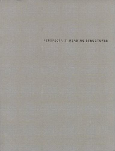 Perspecta 31: Reading Structures (The Yale Architectural Journal) 262561263| eBay