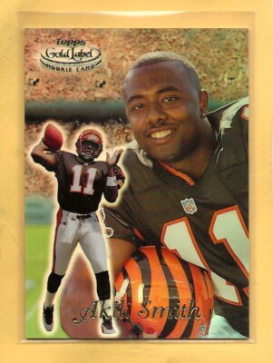 AKILI SMITH - 1999 Topps Gold Label "Class 1 - Rookie" - #47 - Bengals ...
