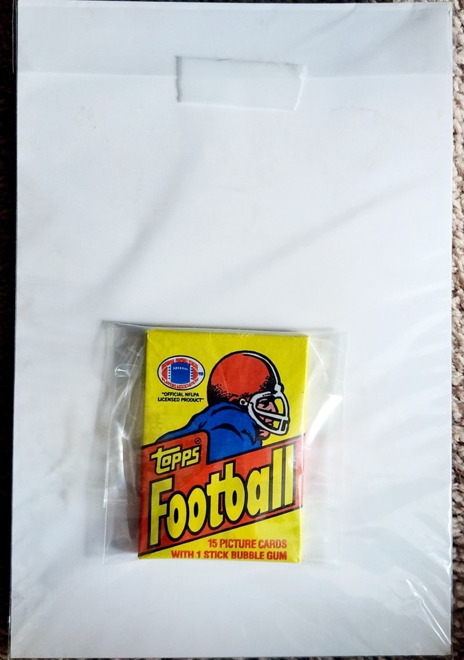 1981 Topps Football BOX & SINGLE WAX PACK (Unopened / Sealed) BAGGED ...