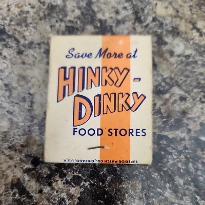 Vintage Hinky Dinky Food Stores Matchbook Nebraska | eBay