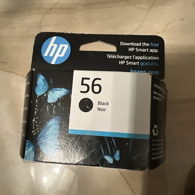HP 56 (C6656AN#140) Black Ink Cartridge. New. Exp 05/2025 725184712326 ...