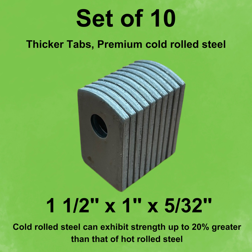 Roll Cage Weld Tab kit 70 Tabs, Steel Tabs, Chassis Tabs, Tubing Kit ...